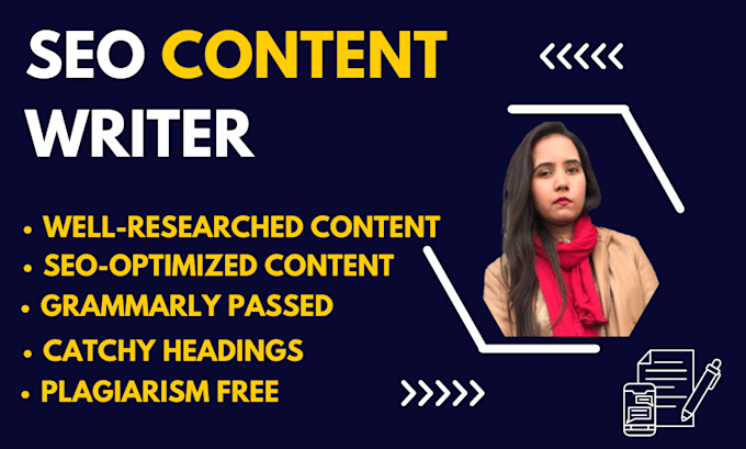 Be your spectacular seo content writer by Ayeshaa_ayoub | Fiverr