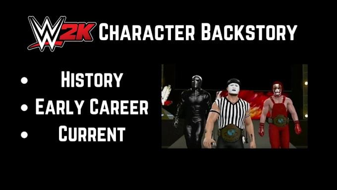 Write the character backstory to your wwe2k created wrestler by ...