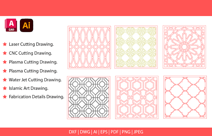 Make vector, auto cad file for cnc router, laser cutting and engraving ...