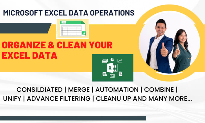 Clean your excel, csv or google sheets by Vikkidata | Fiverr