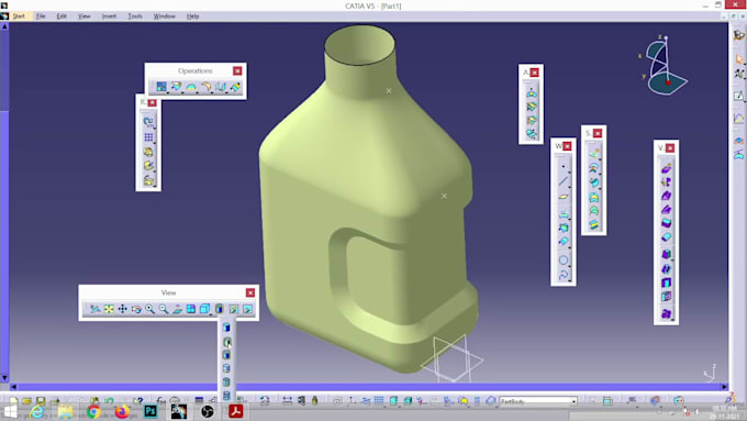 Design 3d models and 2d drawings in catia v5 in plastic domain by ...
