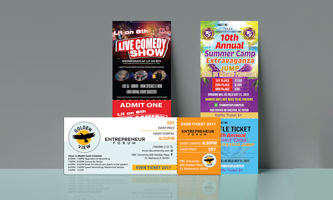 Do even ticket, raffle ticket, boarding pass, flyer match ticket by ...