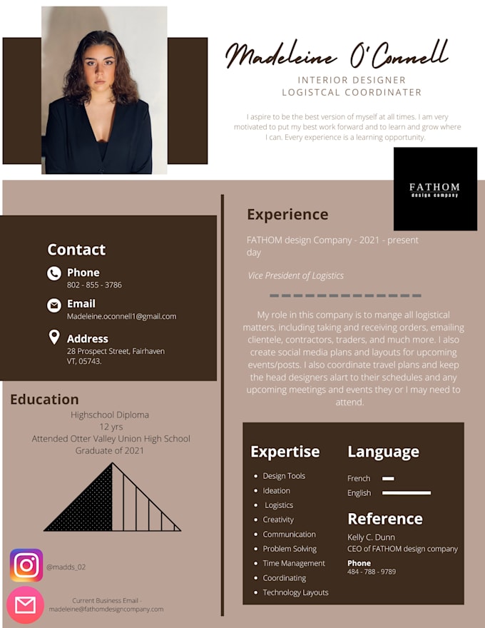 Design a customizable resume profile by Madeleine_vp | Fiverr
