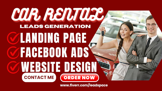 Car rental leads car rentals facebook ads car rentals landing page and ...