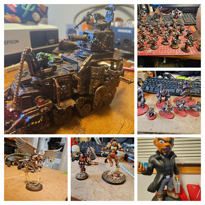 Paint and base your warhammer or other gaming minis by Jamogood | Fiverr