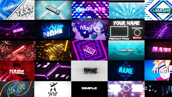 Epic gaming youtube intro and outro logo animation by Ngejestin | Fiverr