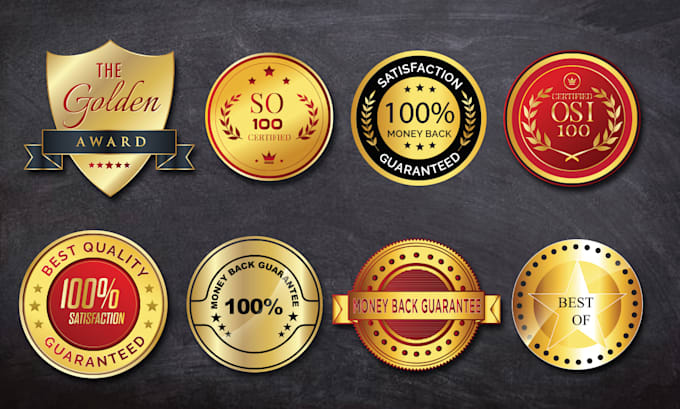 Design luxury badge, seal, certification stamp, award logo by ...