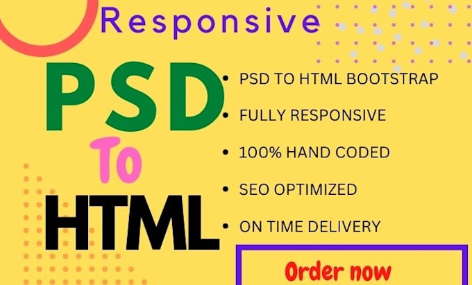 Convert Psd Figma Xd To Html Css Bootstrap With A Responsive Website Design By Shakilhossain10