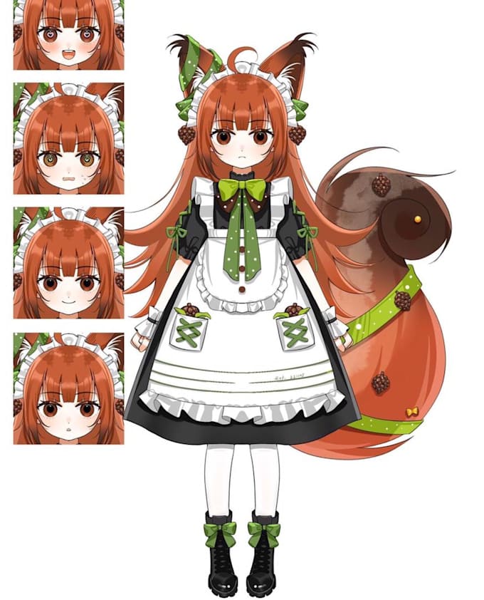 Customize live2d,vtuber rig,live2d design,live2d rig, live2d model ...