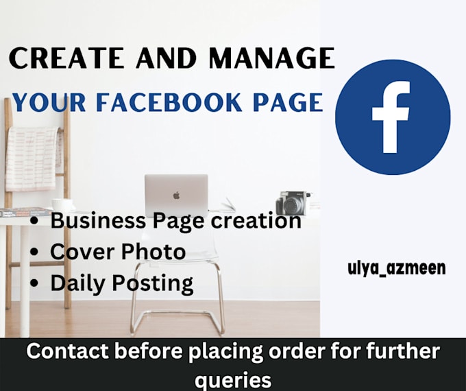 Create and manage your facebook business page by Ulya_azmeen | Fiverr