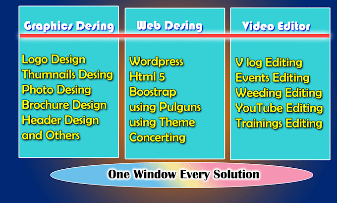 Create graphics design web design in one day by Gmchandio125 | Fiverr