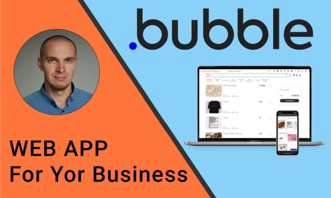 Build your pwa progressive web app, responsive website or mvp on bubble by Denis_pwa | Fiverr
