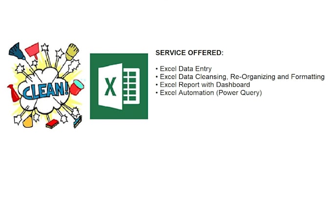 Clean and organize your excel or csv data by Aalcaria | Fiverr
