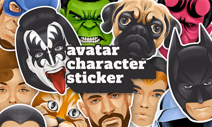 Do character avatar or sticker illustration by Pixelax | Fiverr