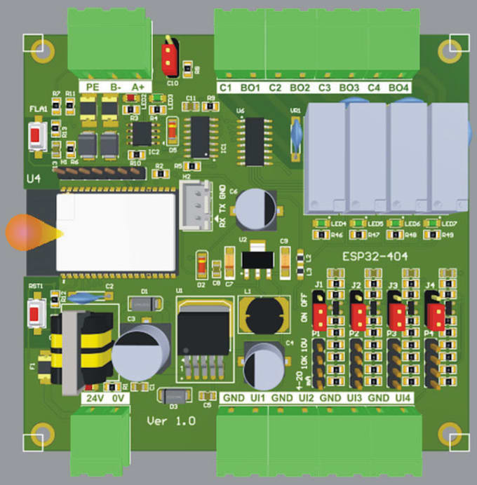 Design pcb board, schematic circuit, ready for manufacturing by Zainshahbaz886 | Fiverr