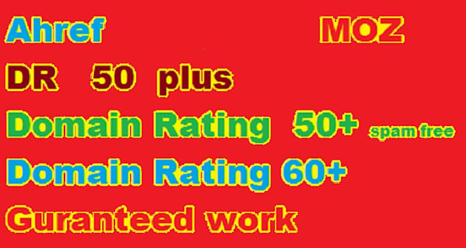 Increase dr, domain rating, ahref 50 plus fast by Tayyabalatif973 | Fiverr