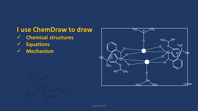 Draw chemical structures or mechanism using chemdraw by Nadiya_tahir | Fiverr