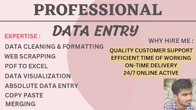 Do accurate data entry, copy paste, web scrapping, web research by ... Do accurate data entry, copy paste, web scrapping, web research by ...
