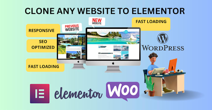 Redesign, recreate, redevelop, remake and clone site to elementor by Shujat_alik | Fiverr
