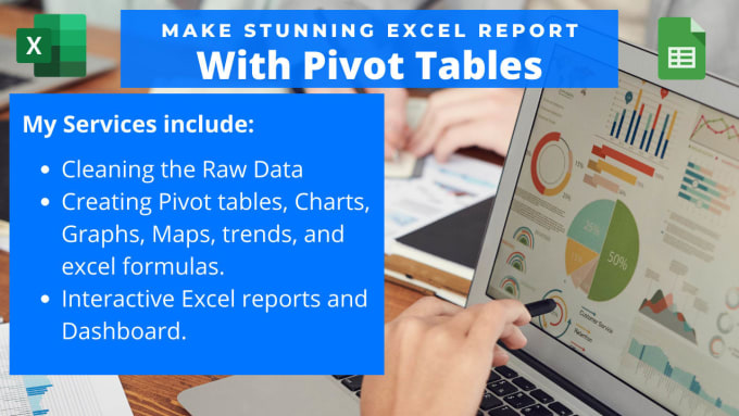 Create informative dashboard using power bi pivot table and charts by ...