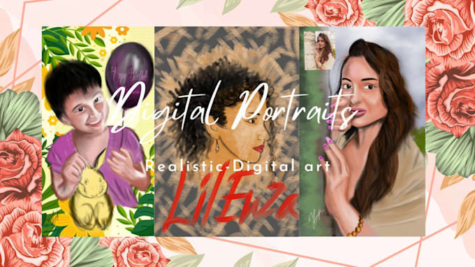 Do realistic digital painting portrait by Mgk_art | Fiverr