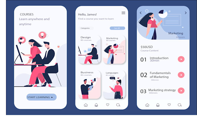 Design a splash and onboarding screen for your mobile app by ...