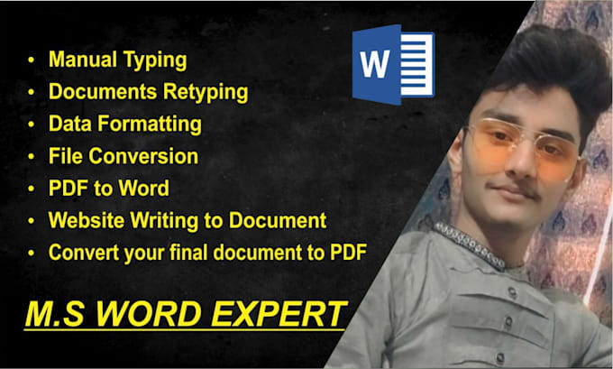 Do ms word work with 100 percent accuracy and eager and keen by U ...