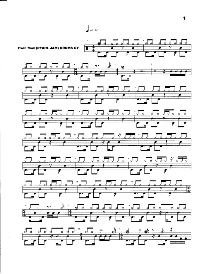 Partitions pour batterie tout styles by Alstromeria0 | Fiverr