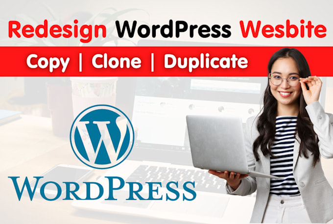 Copy, clone, duplicate, redesign wordpress website, responsive website ...