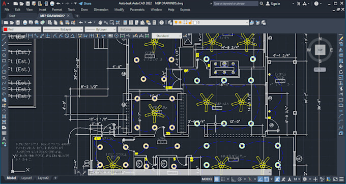 Draw your architectural, electrical, plumbing plans, mep drawings by Cd ...