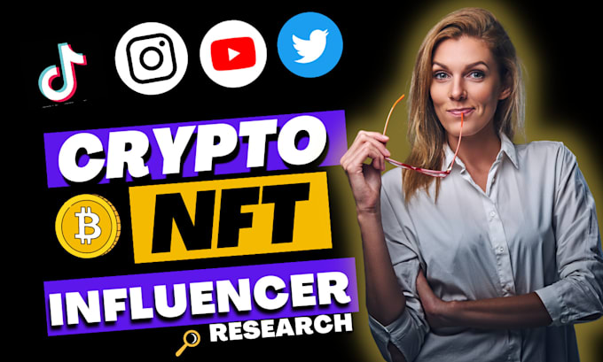 Find nft influencers crypto influencers for influencer marketing by Influencerguy | Fiverr