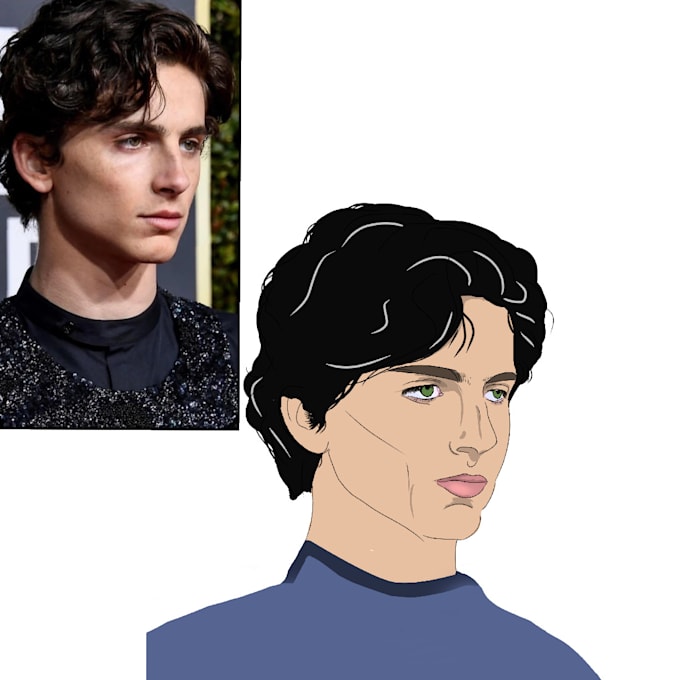 Draw portrait avatar cartoon from photo by Maria_po | Fiverr