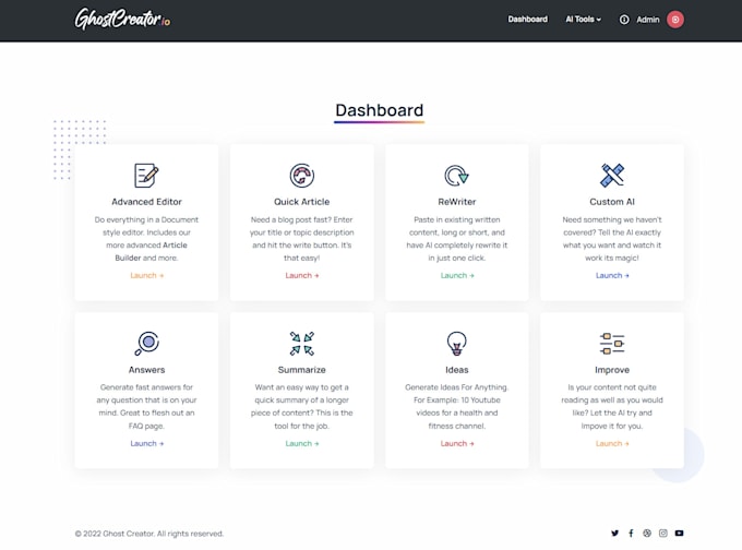 Code and install this beautiful custom ai writing app by Ironborn | Fiverr