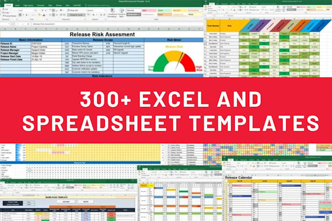 Give 300 editable excel sheet templates, spreadsheet bundle by Dtrang ...