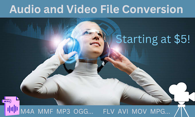 Convert audio or video files to other formats by Davisintellect | Fiverr