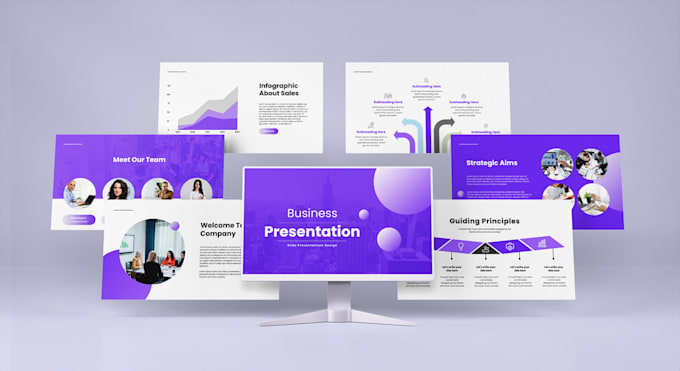 Design or redesign business presentation slides in powerpoint and canva ...
