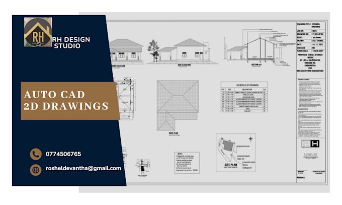 Be your professional 2d house plan designer by Roshelthamel | Fiverr