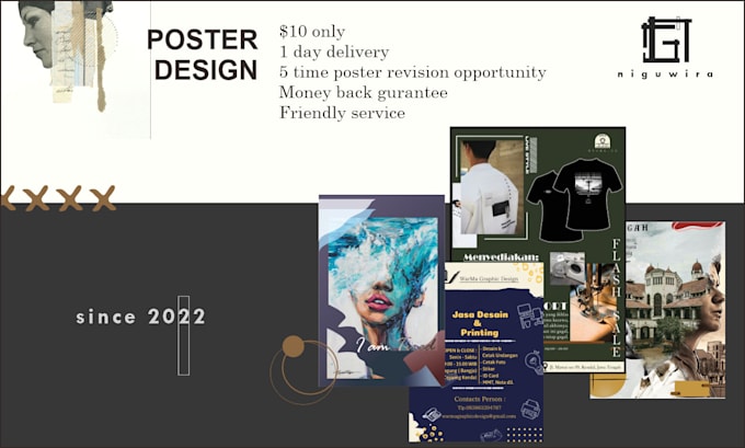 Design a perfect poster for your event or company by Niguwira | Fiverr