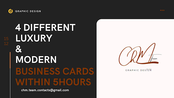 Design 4 different business cards within 5 hours by Chmteam | Fiverr