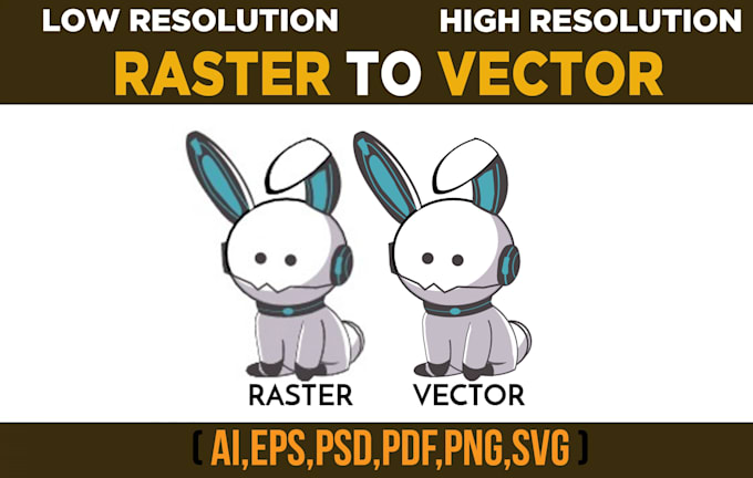 Raster logo, image in vector file high resolution ai, png, eps by ...