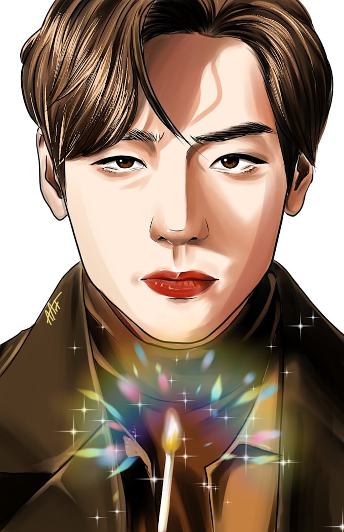 Draw you as webtoon style by Akane00 | Fiverr