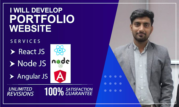 Develop Portfolio Website Using Nodejs Reactjs And Angularjs By Harisdev11 Fiverr 1018