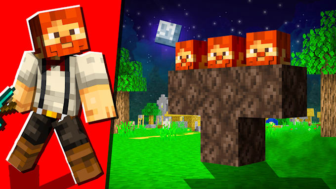 Can make your minecraft 2d youtube designs by Gooselart | Fiverr