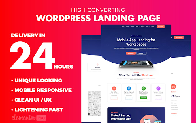 Create responsive wordpress landing page in 24 hours by Hellowaleed ...