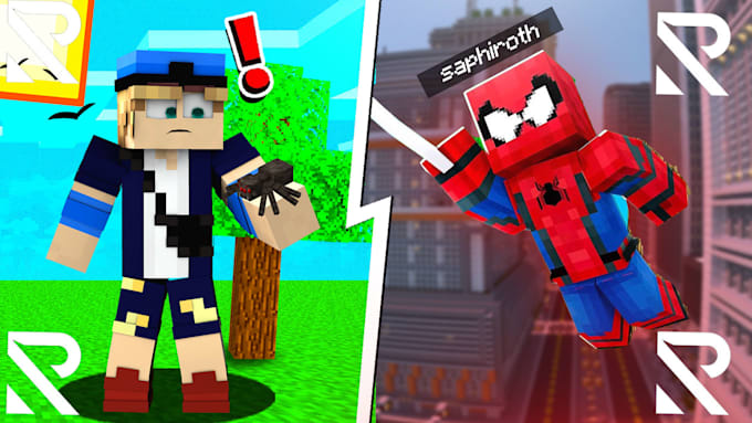Create a clean minecraft 3d thumbnail according to your wishes within ...