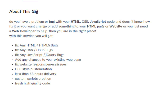 Modify or correct any html, css, or javascript code in little more than ... Modify or correct any html, css, or javascript code in little more than ...