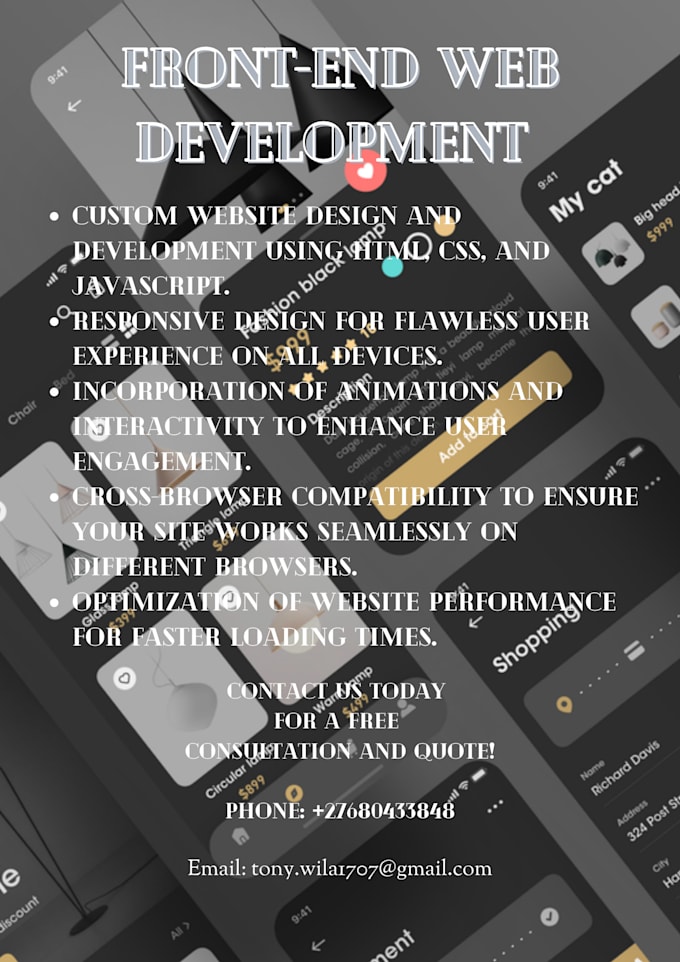 Create a visually stunning and responsive website with html, css, and ...