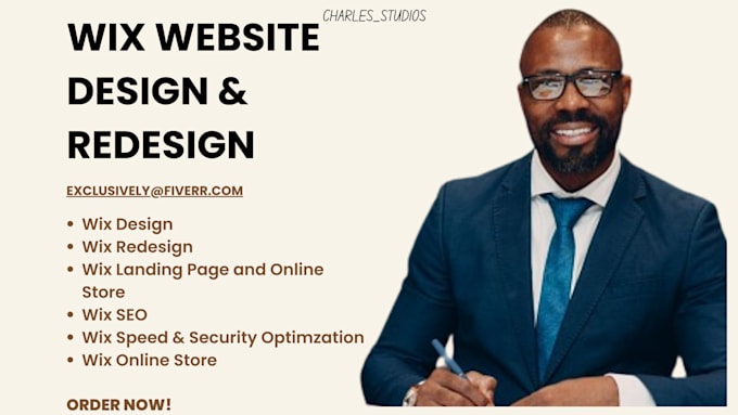 Design wix website design wix website redesign and wix seo by Charles ...