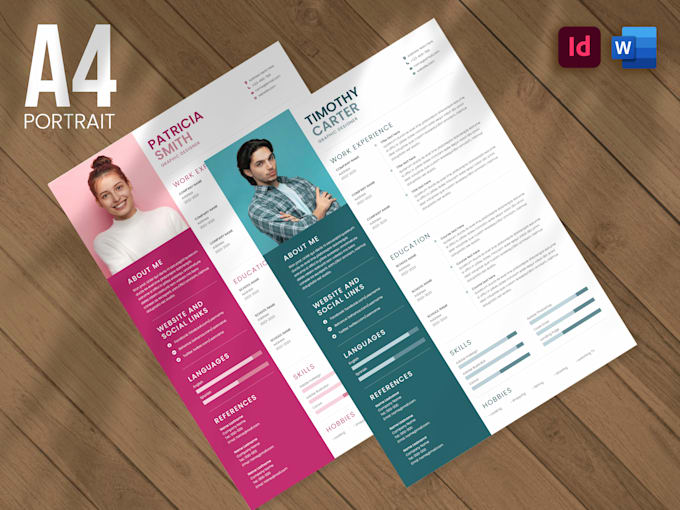 Design your resume in adobe indesign by Novesti85 | Fiverr