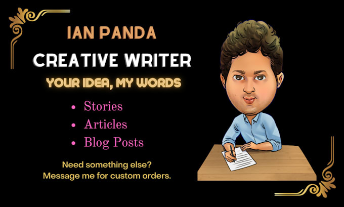 Write 1000 words for your creative project by Ian_panda | Fiverr